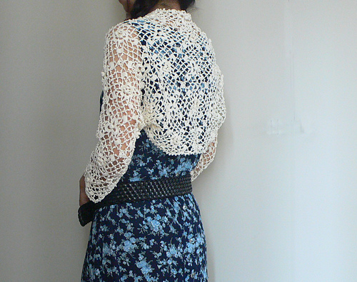 Ravelry: #7 Irish Croshet Lace Shrug pattern by Yoko Hatta (風工房)