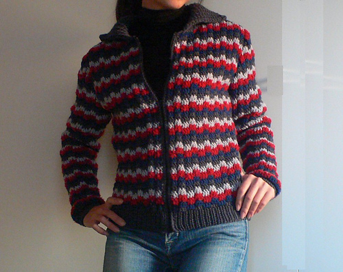 Ravelry: p.39 Zip-up Jacket pattern by Mutsumi Harada（原田睦美）