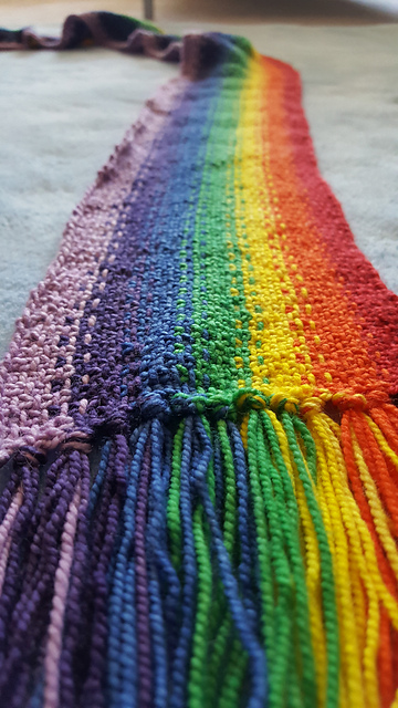 Ravelry: Rainbow Scarf pattern by Jenny Lang
