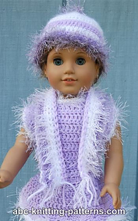 Ravelry: American Girl Doll Fun Fur Hat and Scarf pattern by Elaine ...