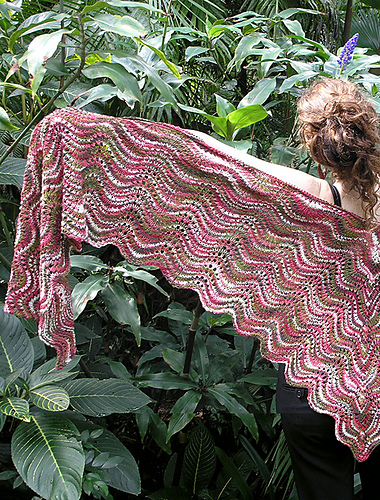 Ravelry: Pacific Waves Shawl pattern by Danielle Miner