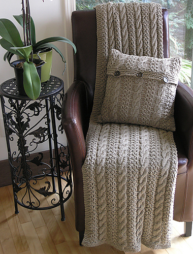 Ravelry: Coin Lace and Cable Wrap pattern by Shui Kuen Kozinski