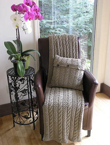 Ravelry: Coin Lace and Cable Wrap pattern by Shui Kuen Kozinski