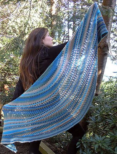 Ravelry: Summer Ocean Waves Shawl pattern by Shui Kuen Kozinski