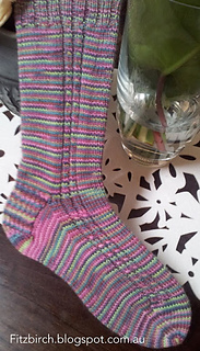 Ravelry: Mock Cable Socks pattern by Louise Fitzpatrick