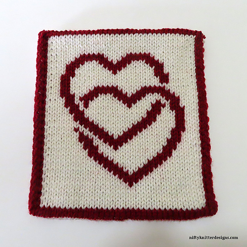 Ravelry: Double Hearts Potholder pattern by Lisa Hannan Fox