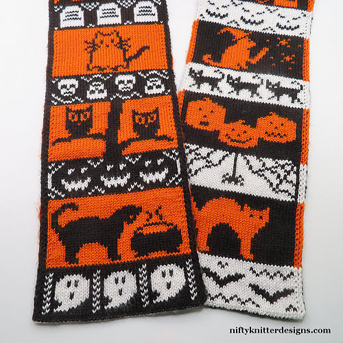 Ravelry: A Purrfect Scare Halloween Scarf pattern by Lisa Hannan Fox