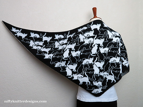 Ravelry: Herding Cats Shawl pattern by Lisa Hannan Fox