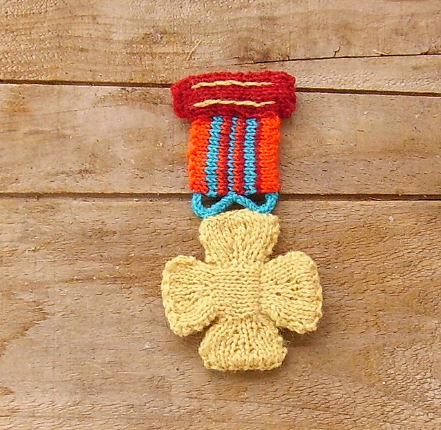 Ravelry: Knitted Military Medal pattern by Betsy Farquhar