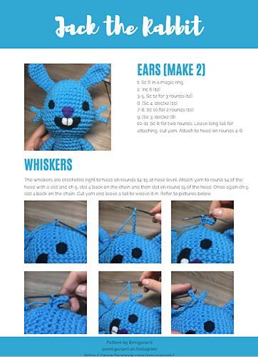 Ravelry: Jack the Rabbit pattern by Elvira Herrera