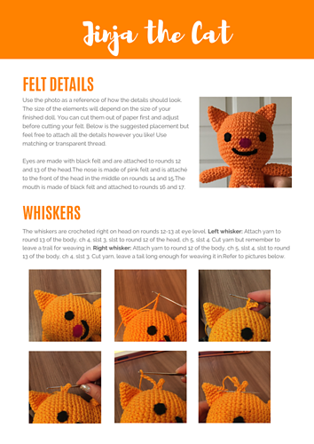 Ravelry: Jinja the Cat pattern by Elvira Herrera