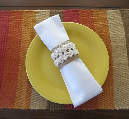 Ravelry: Burlap and Lace Place Settings pattern by Kara Gunza