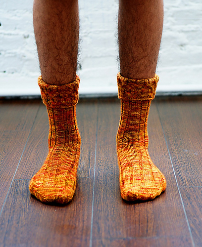 Ravelry: Cuffed Boot Sock pattern by Katya Frankel