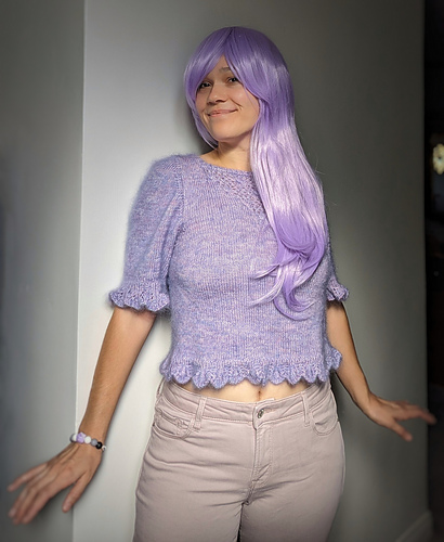 Ravelry: Sugarplum Crop pattern by Jamie Hoffman