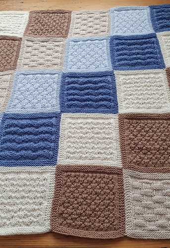 Ravelry: Easy Patchwork Baby Blanket pattern by Ellie Woods