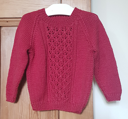 Ravelry: Laura Lace Panel Sweater pattern by Ellie Woods