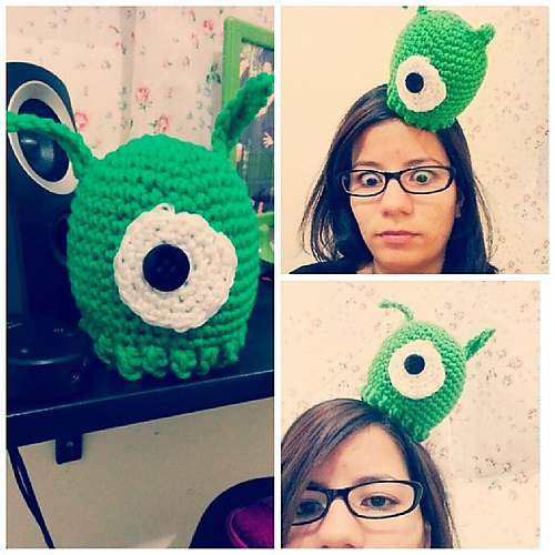 Ravelry: Futurama Amigurumi Brain Slug pattern by Codi Hudnall