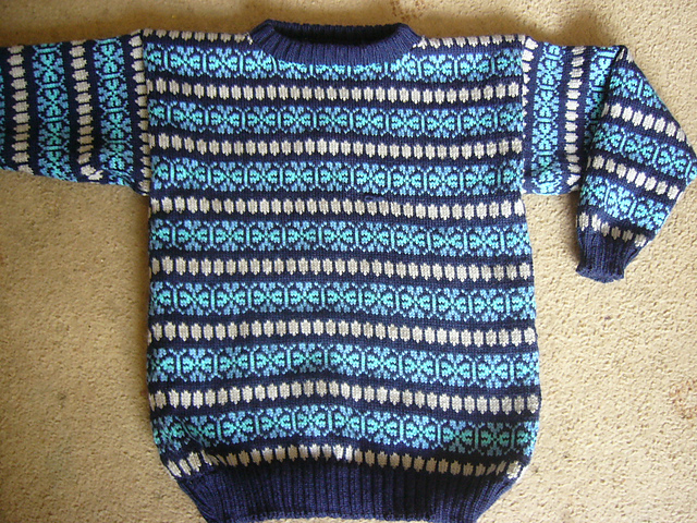 Ravelry: Child's Fair Isle Sweater pattern by Machine Knitting News