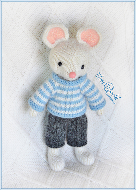 Ravelry: White mouse Peter pattern by Irina Ferrer (Davydova)