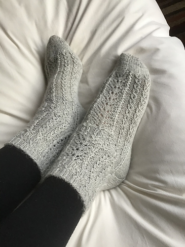 Ravelry: Japanese Lace Socks MKAL 2020 pattern by Knitting Nani Thelma