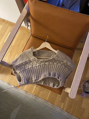 Need help with Ingrid Sweater — mock cables in the round : r/knitting