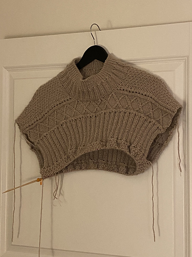 Need help with Ingrid Sweater — mock cables in the round : r/knitting