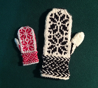 Ravelry: Big and Small Mittens pattern by Erica Mount