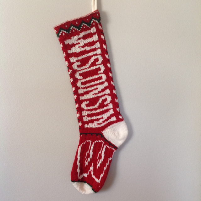 Ravelry: University of Wisconsin Christmas Stocking Kit pattern by ...