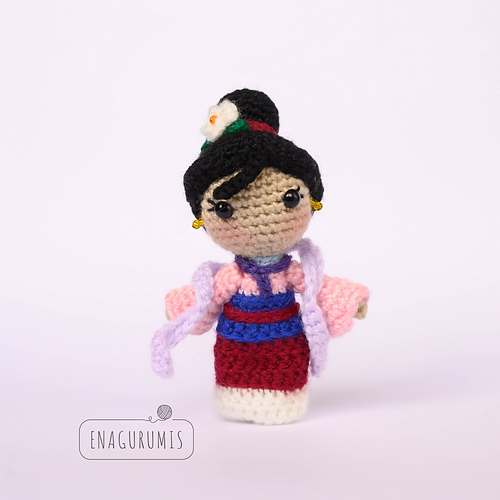 Ravelry: Mulan Princess Crochet Doll pattern by Enagurumis