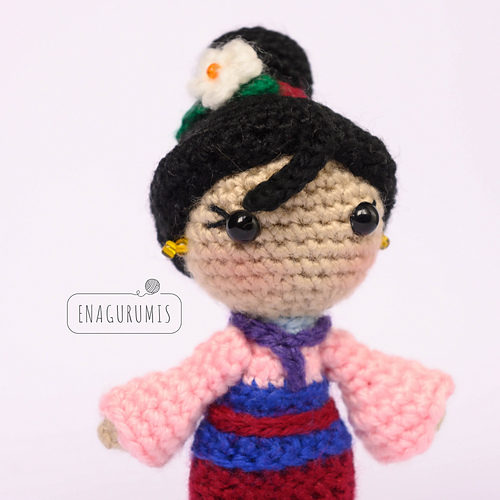 Ravelry: Mulan Princess Crochet Doll pattern by Enagurumis