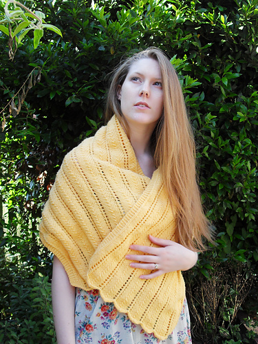 Ravelry: Mandarin Wrap pattern by Marlaine DesChamps