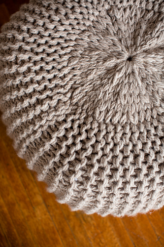 Ravelry: Garter Pouf - Foot Stool pattern by The Blue Mouse