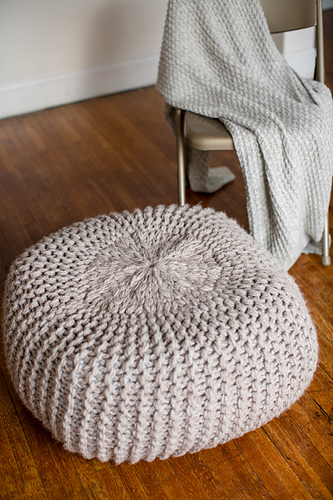 Ravelry: Garter Pouf - Foot Stool pattern by The Blue Mouse