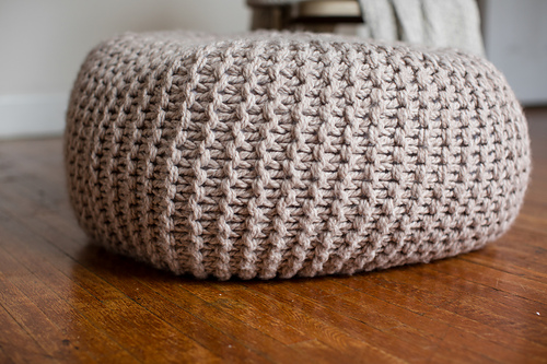 Ravelry: Garter Pouf - Foot Stool pattern by The Blue Mouse