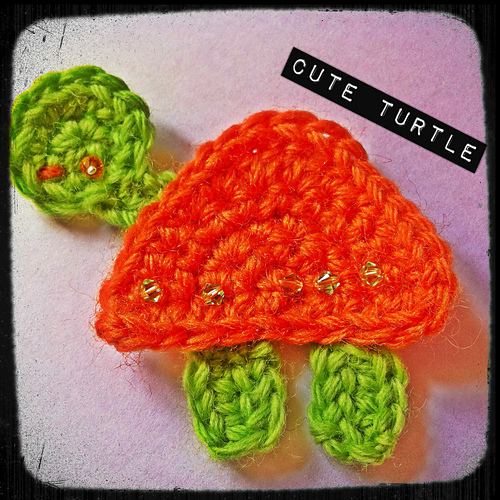 Ravelry: Cute Turtle Applique pattern by Eimy Rápalo