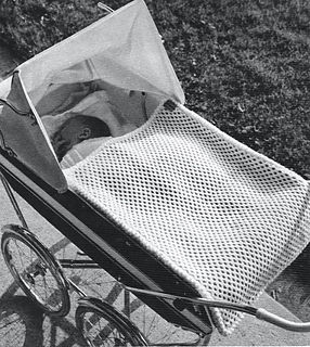 Ravelry: 1345 Baby pram-cover pattern by Passap Design Team
