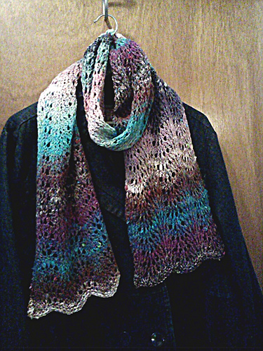 Ravelry: Noro fan scarf pattern by Susan Ashcroft