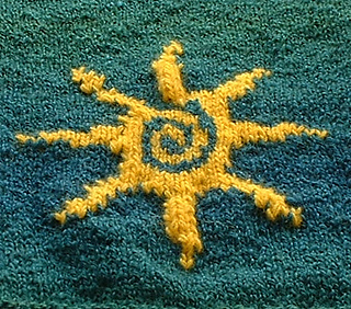 Ravelry: Solstice Sun Tribal Spiral Motif pattern by Erssie