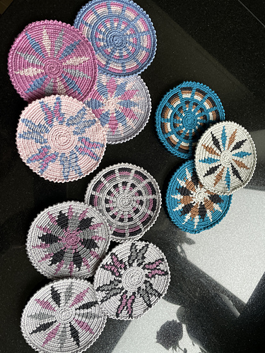 Ravelry: Mochila coasters pattern by Marion Verloop