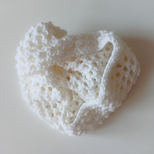 Ravelry: White Lace Cowl pattern by Esther Kate