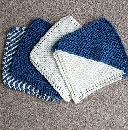 Ravelry: Diagonal Garter Wash Cloth pattern by Esther Kate