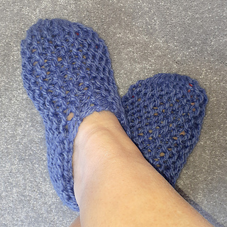 Ravelry: Denim Slippers pattern by Esther Kate