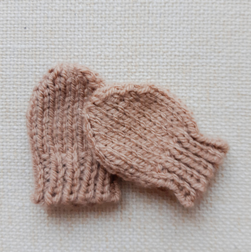 Ravelry: Mittens for Doll pattern by Esther Kate