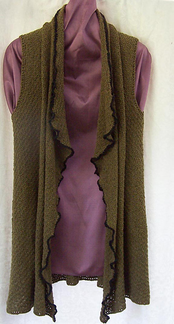 Ravelry: Shawl Collar Vest pattern by Susan Shildmyer