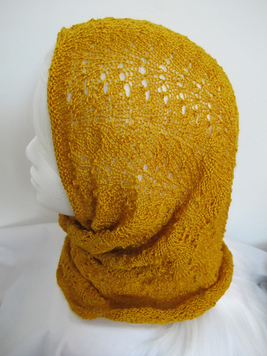 Ravelry: Silk Feather Cowl pattern by Claire Smith