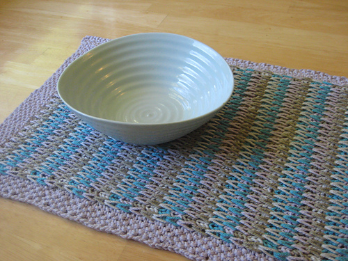 Ravelry: Long-Slip Striped Table Runner pattern by Gretchen Tracy
