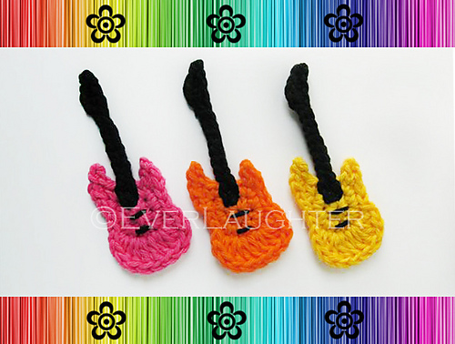 Ravelry: Guitar Applique pattern by Patricia Eggen