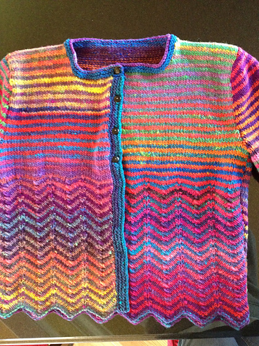 Ravelry: Chevron Sleeve Cardigan pattern by Jane Ellison