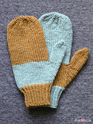 Ravelry: Easy Twisted Rib Mittens pattern by Heather Walpole