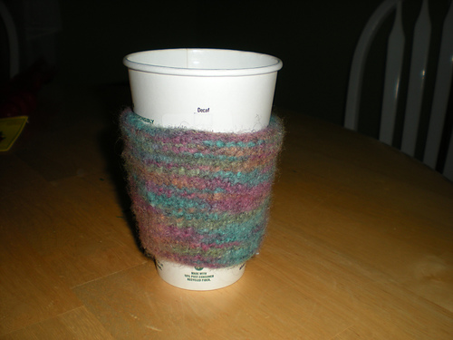 Ravelry: Felted Coffee Cuff pattern by Jennifer Pace, Pipp's Purses